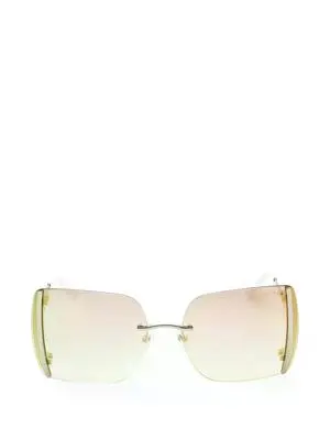 Guess Oversized Geometric-frame Sunglasses - Gold