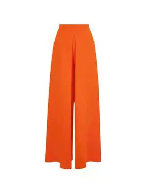 GEMY MAALOUF Front-slit Wide-leg Trousers - Orange