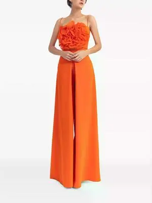 GEMY MAALOUF Front-slit Wide-leg Trousers