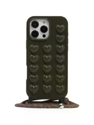 Bimba Y Lola Dark Shiny Silicone Case For Iphone 16 Pro - Green