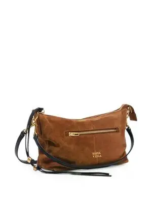 Bimba Y Lola Medium Tobacco Suede Madrid Bag