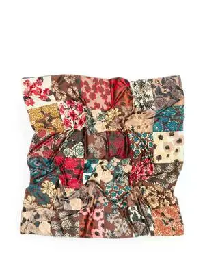 Bimba Y Lola Floral Patchwork Scarf