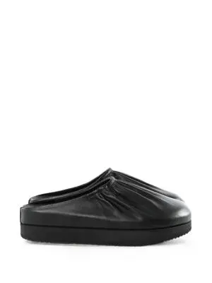 Y’s Ruched Platform Mules