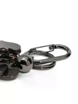 Bimba Y Lola Chocolate Resin Hearts Keyring - Brown