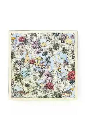 Bimba Y Lola Ivory Forest Scarf - Neutrals