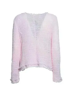 CHARLOTT Fringed-trim Knit Jacket