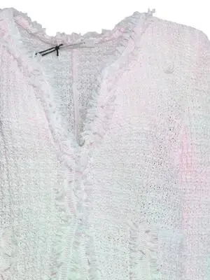CHARLOTT Fringed-trim Knit Jacket