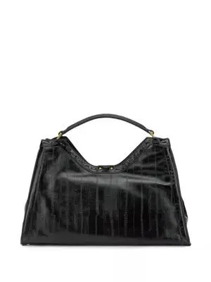GIANNI CHIARINI Aurora Leather Tote Bag With Whipstitch Trim