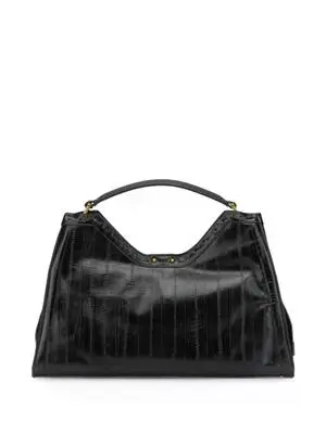 GIANNI CHIARINI Aurora Leather Tote Bag With Whipstitch Trim
