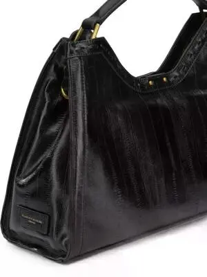 GIANNI CHIARINI Aurora Leather Tote Bag With Whipstitch Trim
