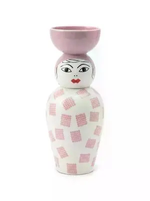 SELETTI Canopie Luna Porcelain Jar - White
