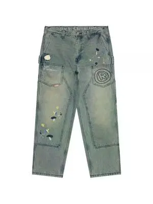 AAPE BY *A BATHING APE Embroidered Straight-leg Jeans