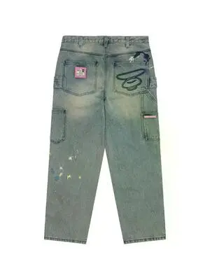 AAPE BY *A BATHING APE Embroidered Straight-leg Jeans