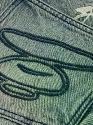 AAPE BY *A BATHING APE Embroidered Straight-leg Jeans