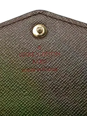 LOUIS VUITTON 2019 Damier Ebene Sarah Wallet Long Wallets