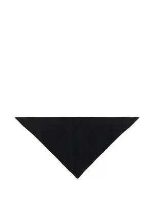 Studio Nicholson Isos Ribbed-knit Triangular Scarf - Black
