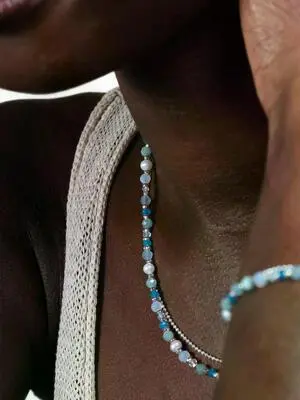 DOWER & HALL Serenity Orissa Necklace - Silver