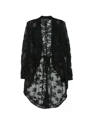 MARC LE BIHAN Lace Overlay Asymmetric Jacket