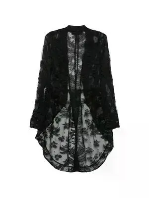 MARC LE BIHAN Lace Overlay Asymmetric Jacket