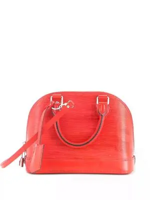 LOUIS VUITTON Alma Handbag Epi Leather Bb Satchel - Red