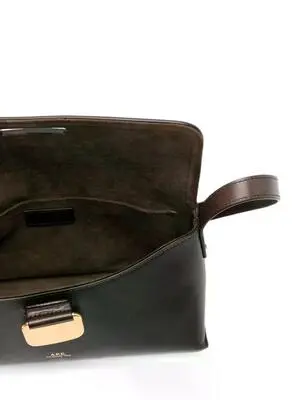 A.p.c. Small Simone Leather Shoulder Bag - Brown