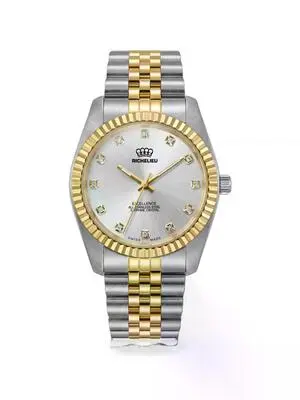 RICHELIEU SWISS Excellence Fluted Bezel 22mm Watch - Silver