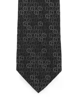 Giorgio Armani Logo-jacquard Silk Tie