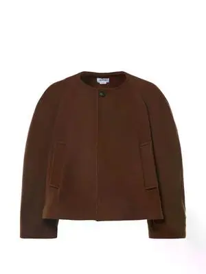 HED MAYNER Leather-strap Wool-blend Coat - Brown