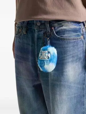 EVISU Daruma Faux-fur Keyring