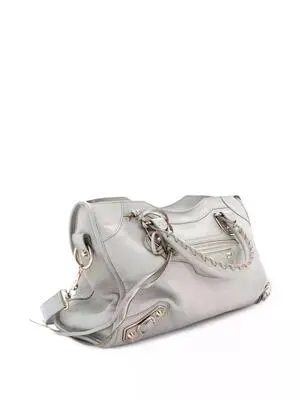Balenciaga City Classic Metallic Edge Leather Medium Satchel