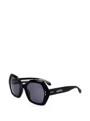 Isabel Marant Geometric-frame Sunglasses - Black