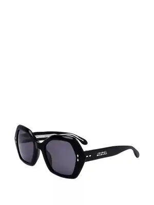 Isabel Marant Geometric Frame Sunglasses - Black