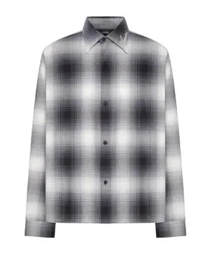 Amiri Plaid Printed Buttoned Shirt - Black