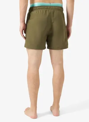 Emporio Armani Logo Drawstring Swim Trunks