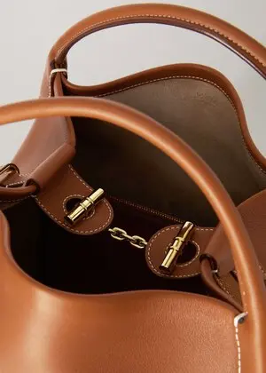 Loro Piana Large Bucket Shoulder Bag - Warm Tan