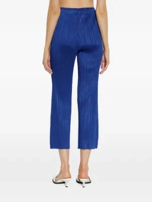 Issey Miyake Pleated Straight-leg Trousers