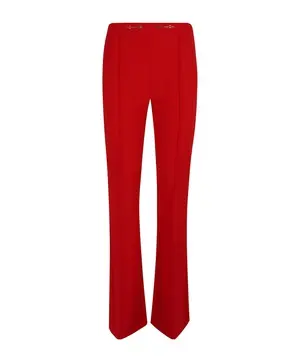 Elisabetta Franchi Pleated Flare Casual Trousers