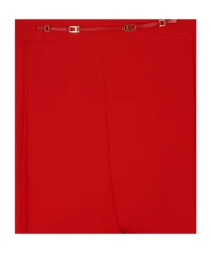 Elisabetta Franchi Pleated Flare Casual Trousers