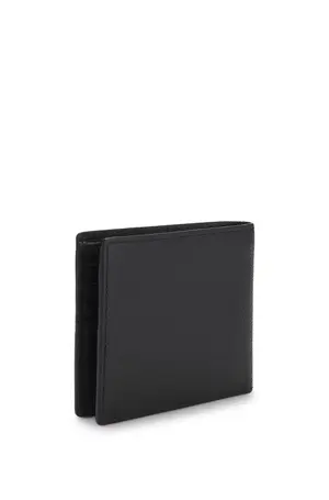 Hugo Boss Grained-leather Wallet With Logo Trim