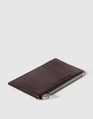 Brunello Cucinelli Grained Leather Travel Pouch