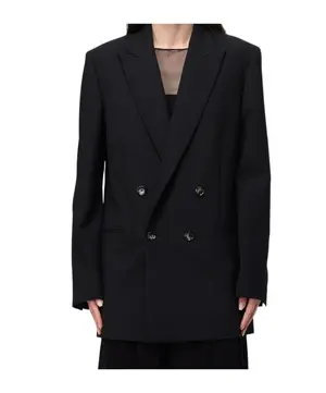 Alberta Ferretti Double-breasted Blazer With Notched Lapel