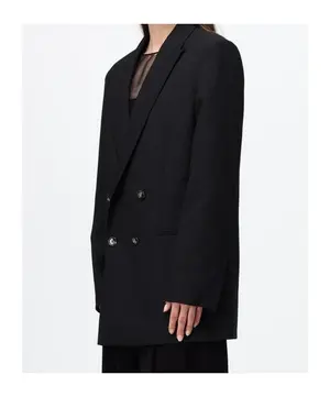Alberta Ferretti Double-breasted Blazer With Notched Lapel