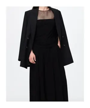 Alberta Ferretti Double-breasted Blazer With Notched Lapel