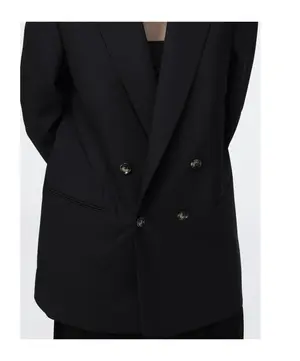 Alberta Ferretti Double-breasted Blazer With Notched Lapel