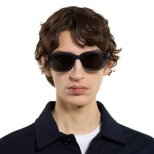Gucci Square Frame Sunglasses With Web Stripe Detail