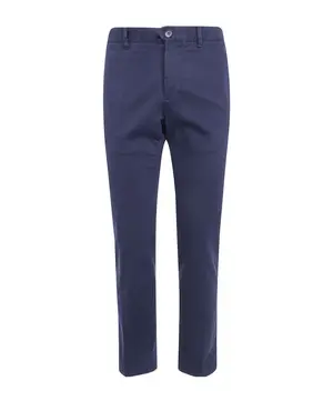 Incotex Cotton Chino Trousers - Dark Blue