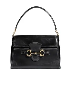 Gucci Horsebit Duomo Medium Top Handle Bag - Black
