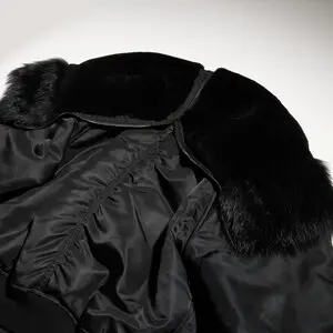 Gucci Padded Bomber Jacket With Shearling