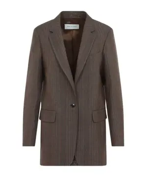 Dries Van Noten Striped Long Sleeve Blazer