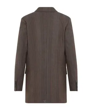 Dries Van Noten Striped Long Sleeve Blazer